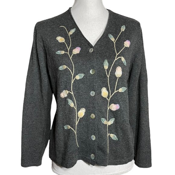 Talbots | Sweaters | Silk Wool Tulip Cardigan S Sweater Talbots Ribbon ...